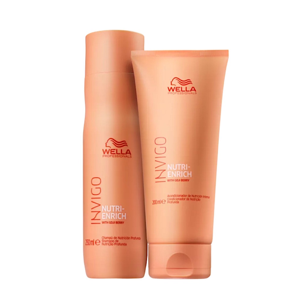 Kit Wella Professionals Invigo Nutri-Enrich Duo - Shampoo 250ml ...