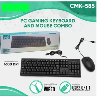 Kit Teclado Mouse 198i CMK 858 P/Desktop, Laptop | Shopee Brasil