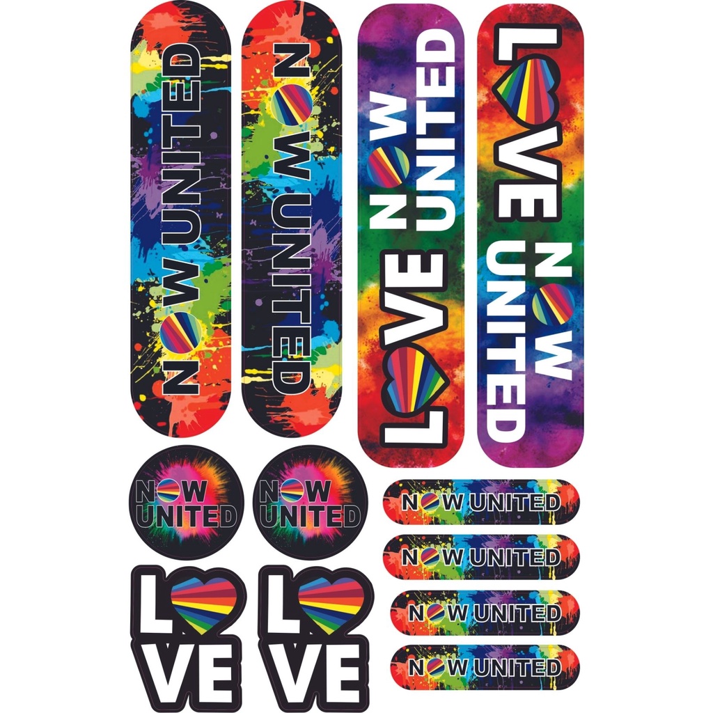 Adesivo de bicicleta Now united kit completo tamanho encaixe | Shopee ...