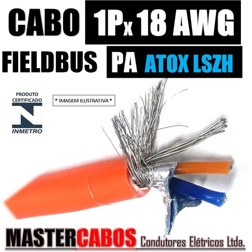 Cabo Fieldbus Profibus Pa 1 Par 2x18 Awg Lszh Não Halogenado | Shopee ...