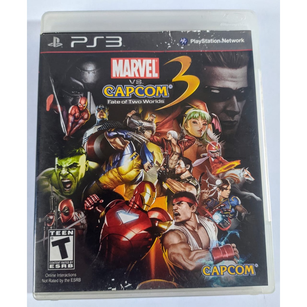 Marvel Vs Capcom 3 fate of two worlds Ps3 Original A Pronta Entrega ...