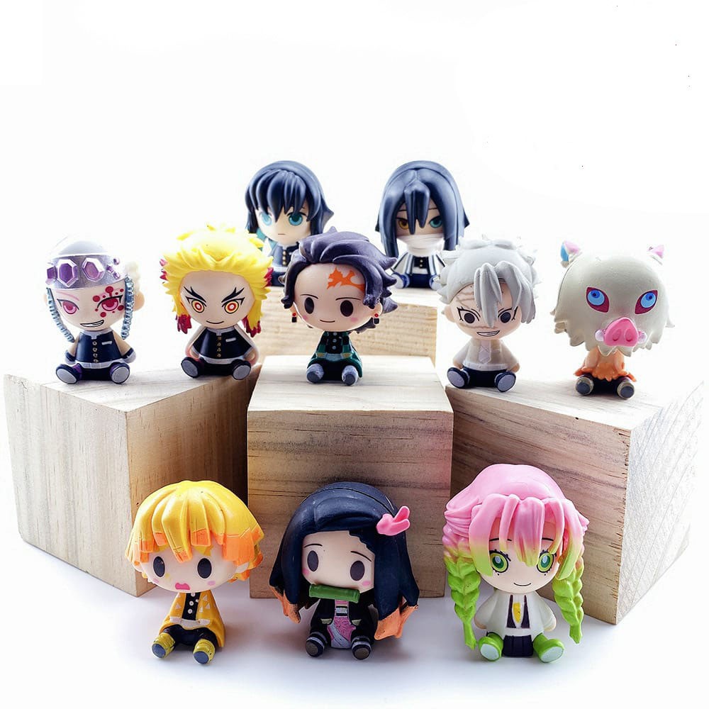 Miniaturas Demon Slayer Chibi Hashiras - Kimetsu no Yaiba (Tanjiro ...