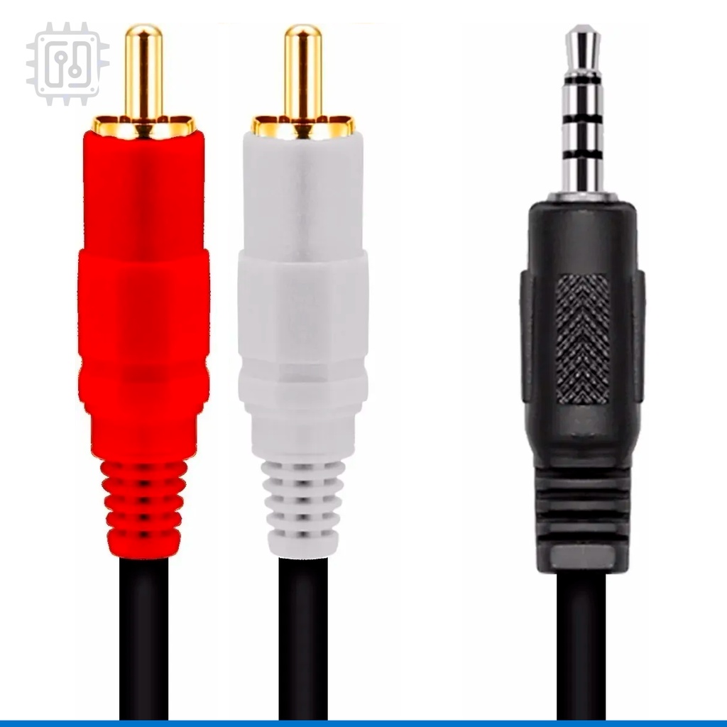Cabo P2 P2 Stereo Macho Profissional 3 Metros Auxiliar - Corre Que Ta ...