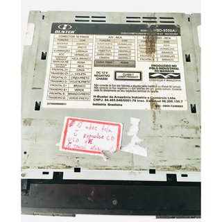 Tela+placa Dvd Retratil Som Buster Hbd-9550 LEIA A DESCRIÇÃO D329 ...