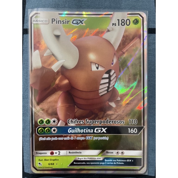 Carta Pinsir GX (6/68) Destinos Ocultos - Pokemon TCG | Shopee Brasil