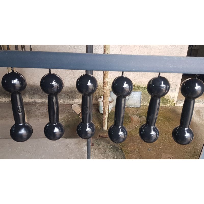 Halter Bola Emborrachado 1kg Musculação Crossfit Academia - Unidade ...