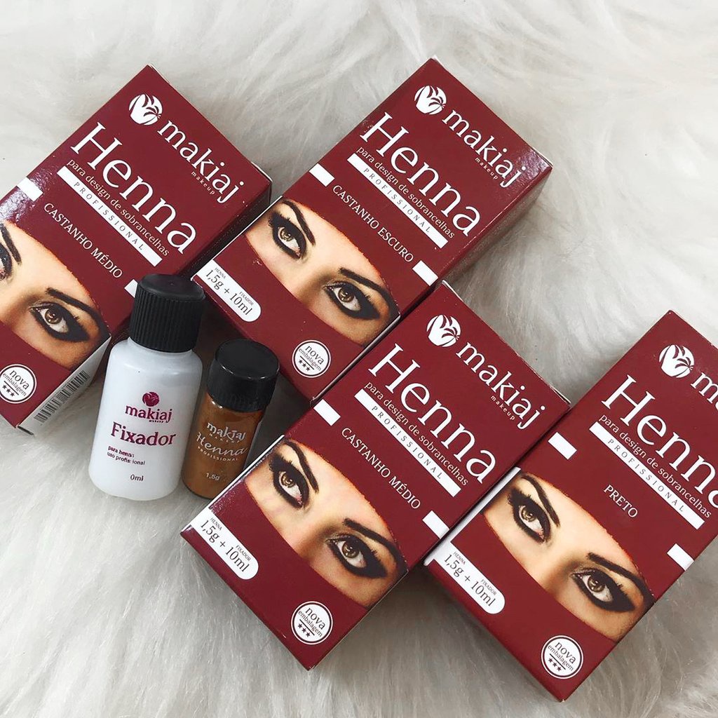 Henna Makiaj 1.5 +10ml todas as cores | Shopee Brasil
