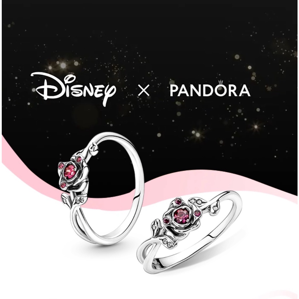 Anel Rosa Beauty And The Beast Disney | Shopee Brasil