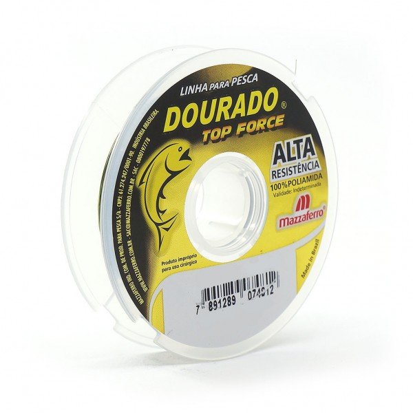 Linha Pesca Dourado Top Force 100mt - 0,45mm | Shopee Brasil