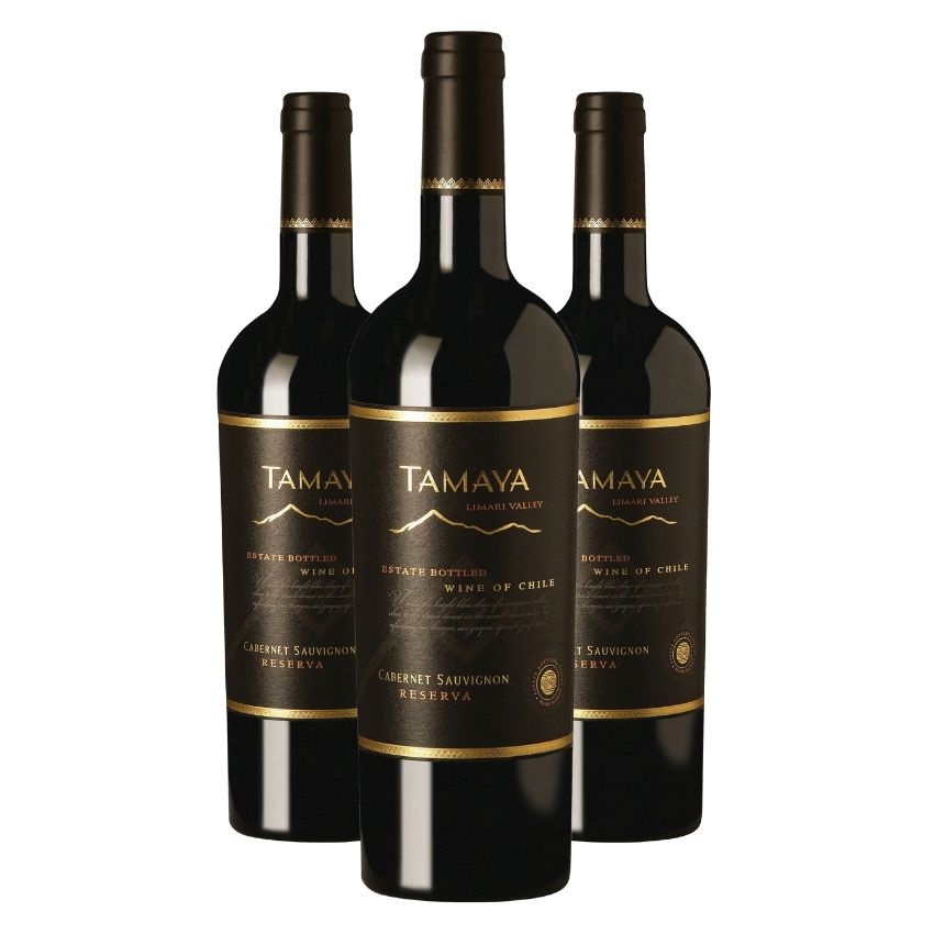 Kit com 3 Tamaya Reserva Cabernet Sauvignon 750ml | Shopee Brasil