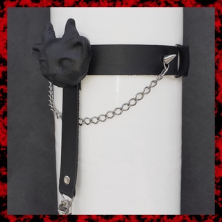 Harness Garter Devil Cat Garter de Perna Gótico E-Girl Alternativo ...