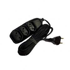 Extensão Elétrica com 3 Tomadas 2 Pinos 110V e 220V MEGAPLUG 2M 3M 5M ...