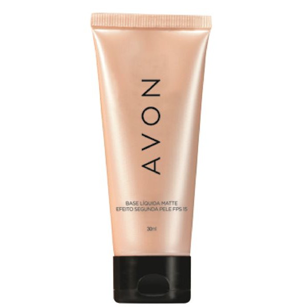 Base Avon Matte efeito Segunda Pele FPS 15 - 30 ml | Shopee Brasil