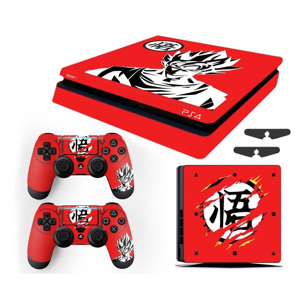 Skin Ps4 Slim - Goku Red - Dragon Ball Z - 057 | Shopee Brasil