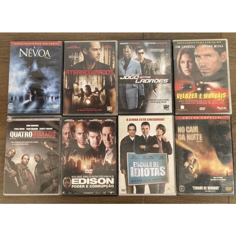 8 DVDs originais Vários Títulos | Shopee Brasil