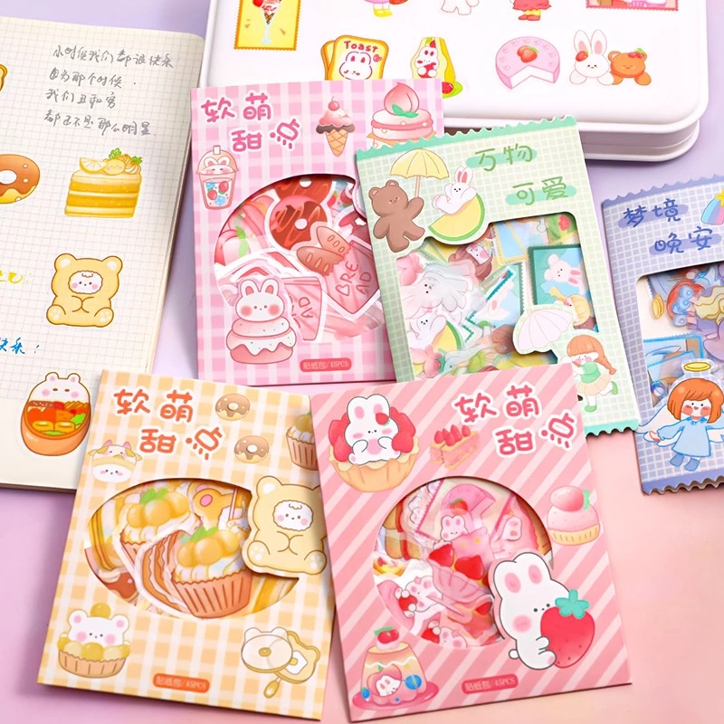 Kit kawaii de adesivos divertidos Importado, temas sortidos | Shopee Brasil