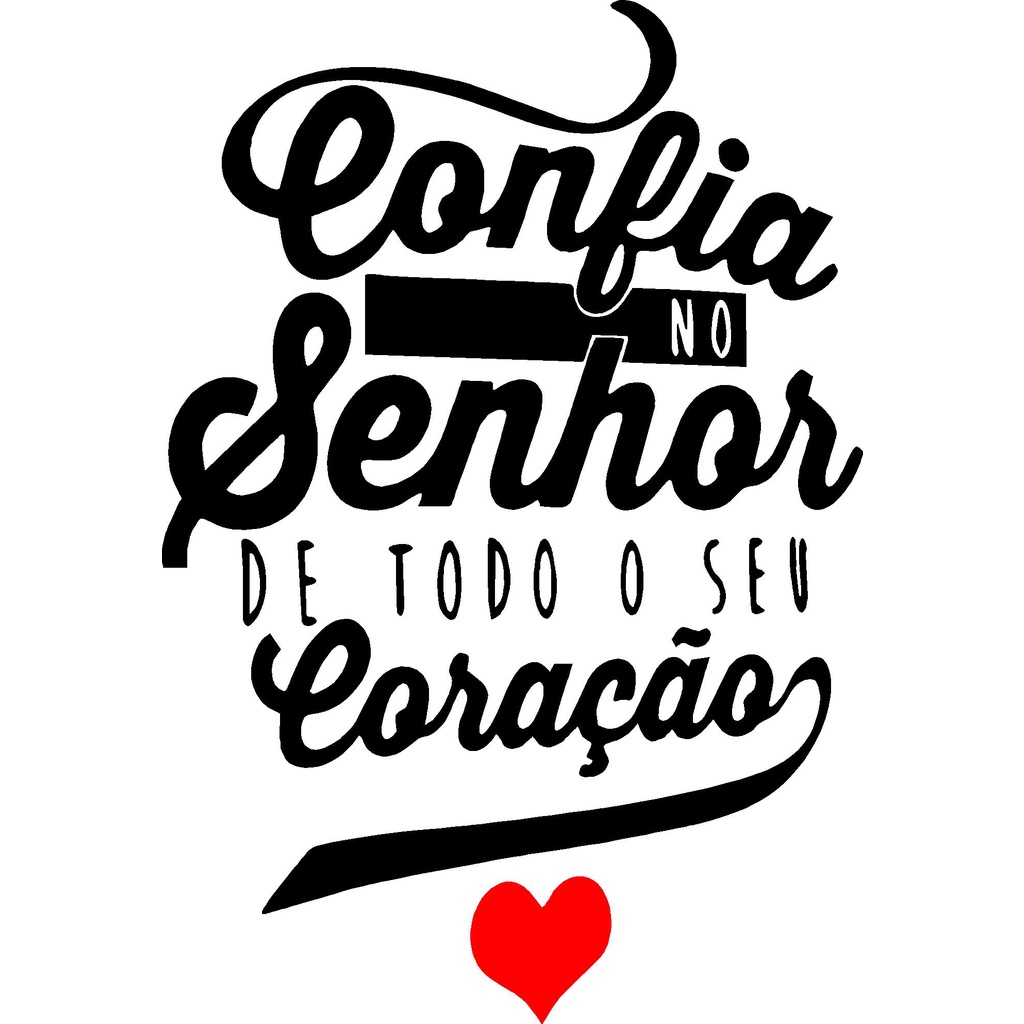 Adesivo parede confia no senhor | Shopee Brasil