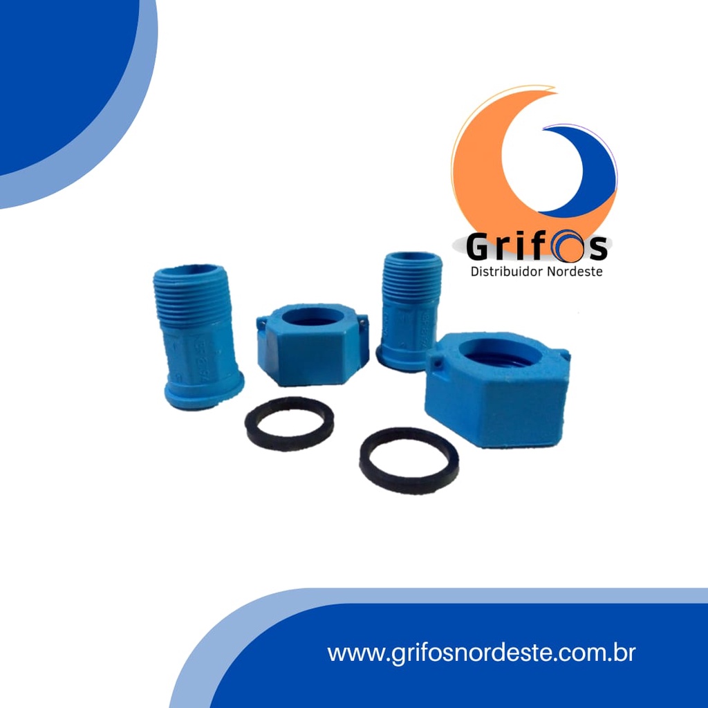 Kit de conexões para hidrômetros em polipropileno 1/2 (PP) | Shopee Brasil