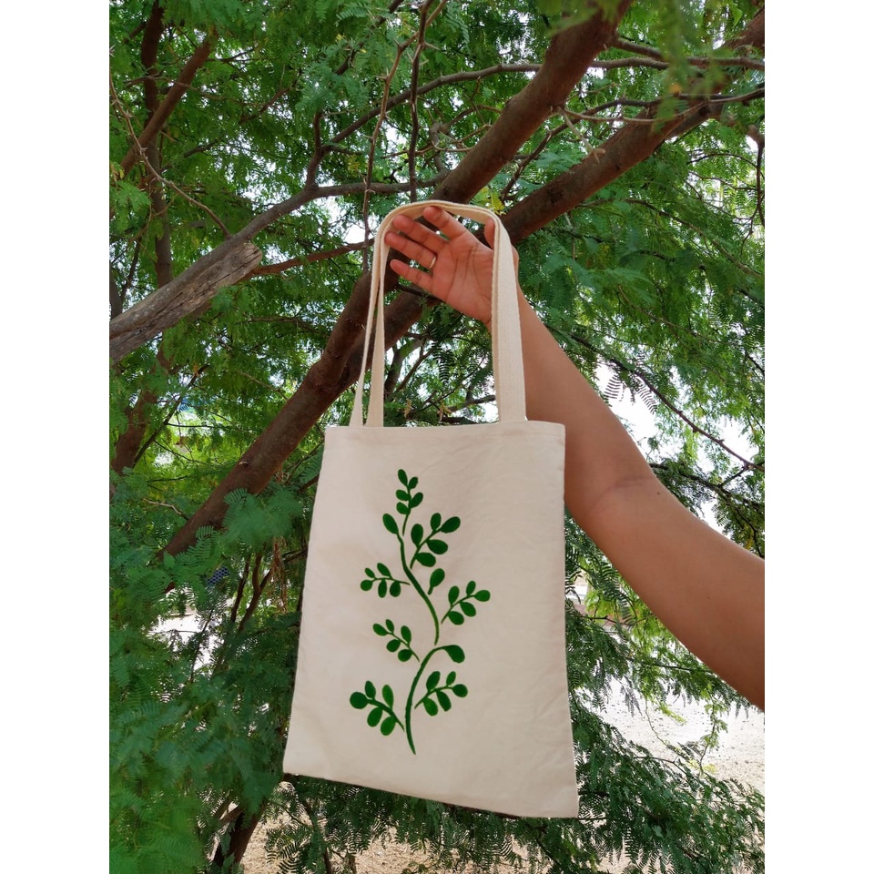 --Ecobag folha de Arruda. | Shopee Brasil
