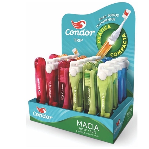 Escova De Dentes Condor Trip Macia Caixa C/24 unidades | Shopee Brasil