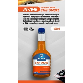 KIT 3 ADITIVO PARA MOTOR STOP SMOKE HI TECH 500ML | Shopee Brasil