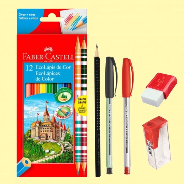Kit Escolar Faber Castell | Shopee Brasil