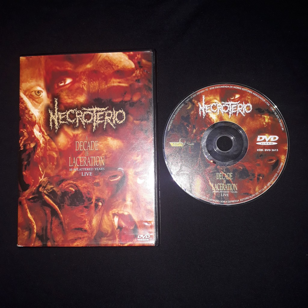 DVD Musical Necroterio - A Decade of Laceration (10 Splattered Years ...