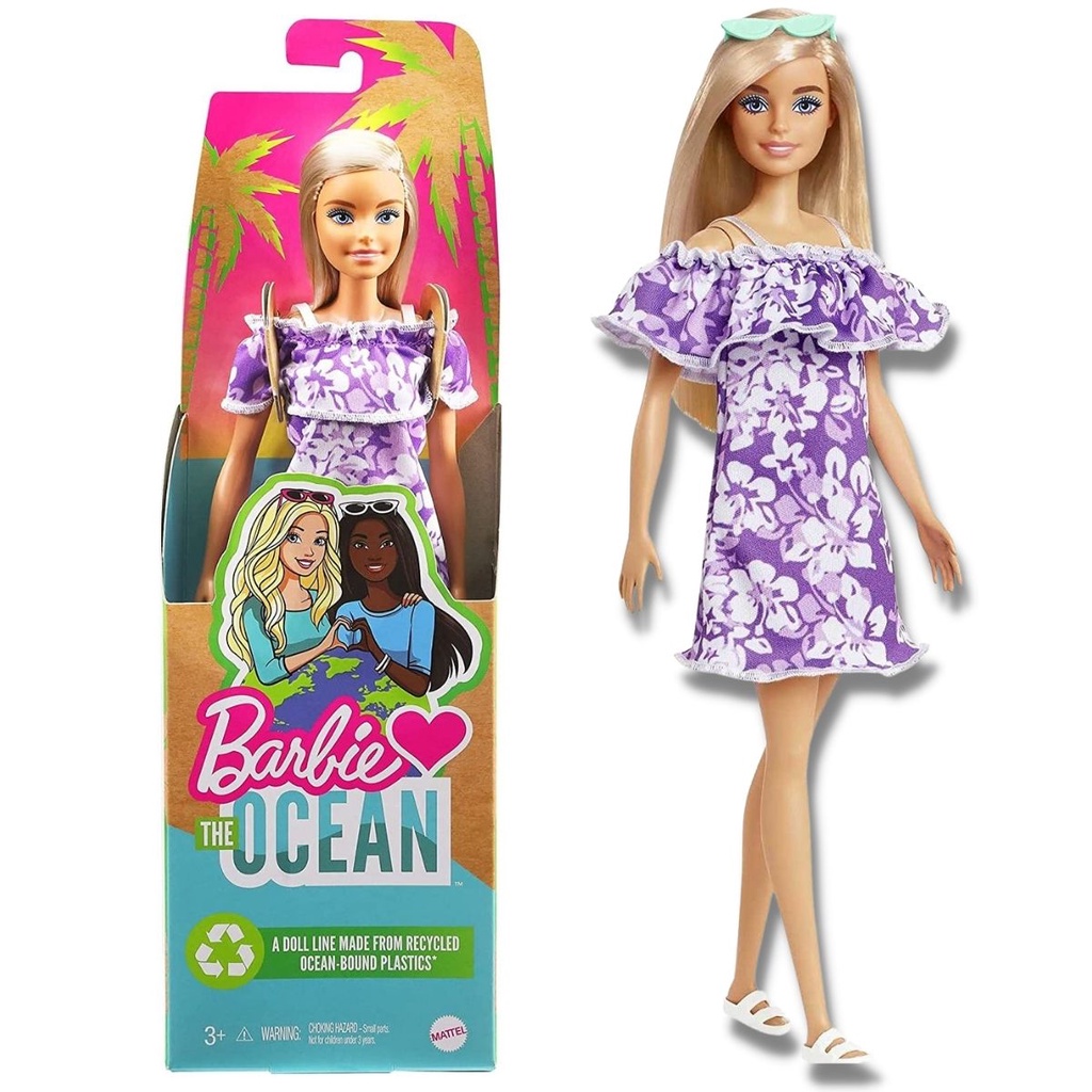 Boneca Barbie Malibu Eco Love - Loira The Ocean - Mattel | Shopee Brasil