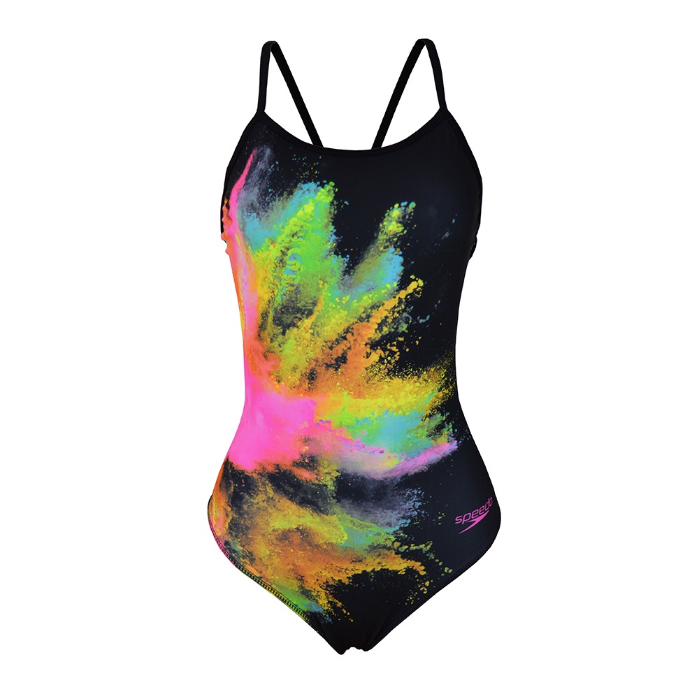 Maiô Speedo Colors Fest Black Natação Feminino 029779 | Shopee Brasil