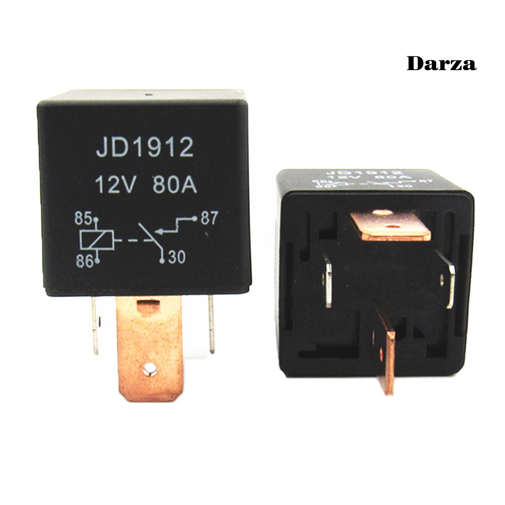 Dar Relé De Arranque De Motor Automotiva Jd1912 Universal 12v 80a 4 ...