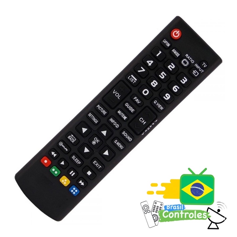 Controle Remoto para TV LCD / LED / Plasma LG 7468 / AKB73715613 ...