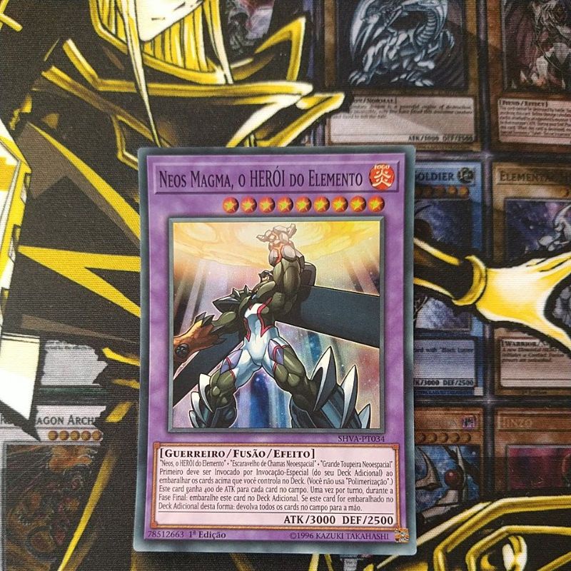 Neos Magma O Herói Do Elemento Original Yu Gi Oh Gxyugioh Gx Shopee Brasil