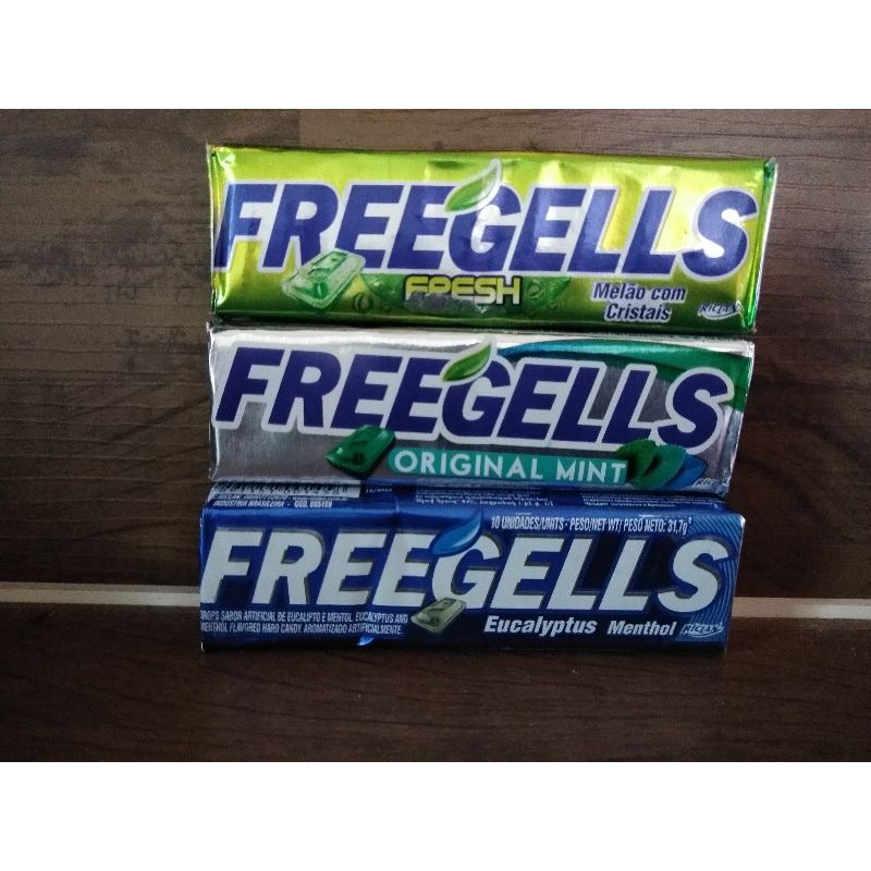 Kit 03 Unidade FreeGells Original - Sabores Melão + Menta + Eucalipto ...