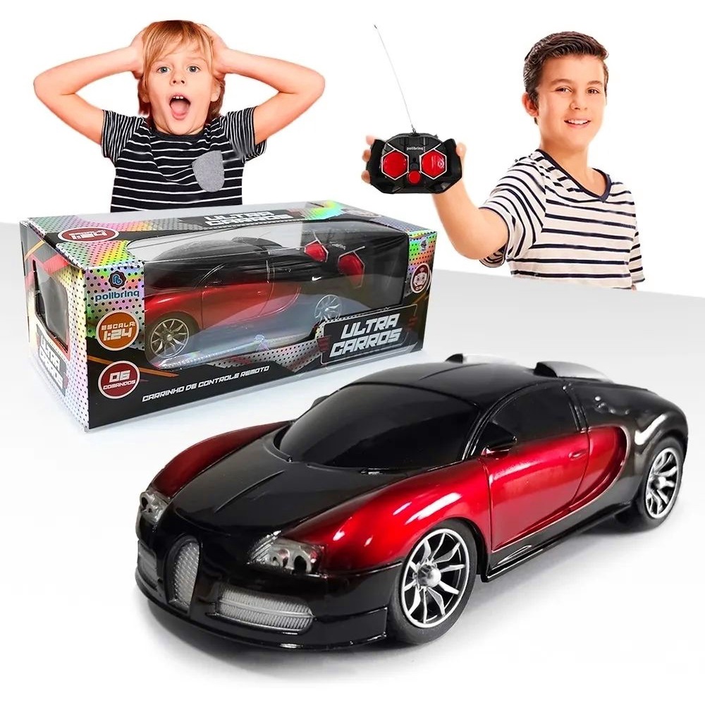 Carrinho De Controle Remoto Bugatti Audi Esportivo Ultra Carros 6 ...