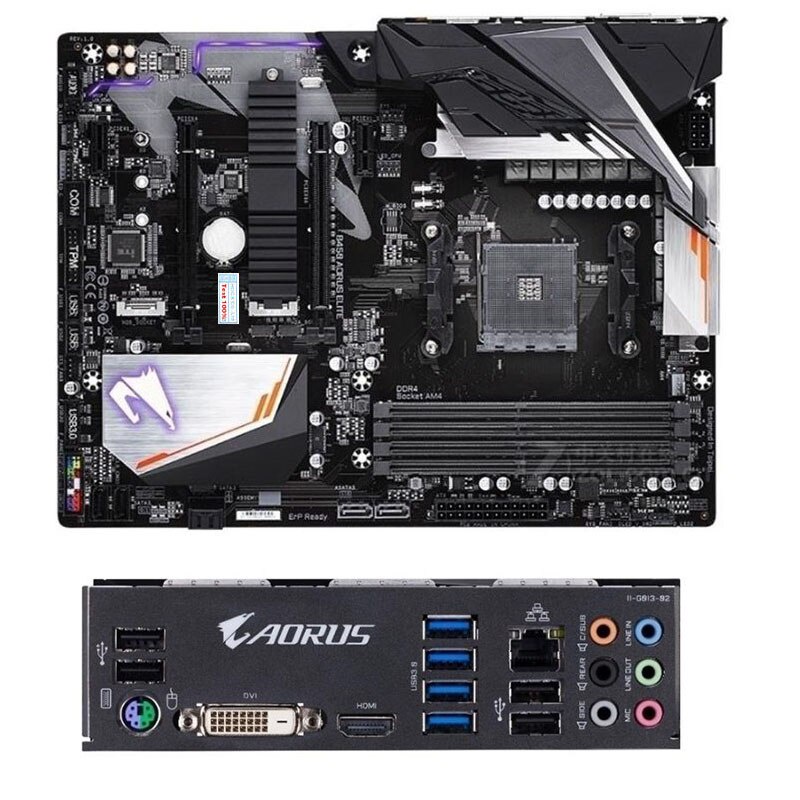 Placa Mãe De Mesa Para gigabyte GA-B450 Aorus elite USB3.0 M . 2 NVMe ...