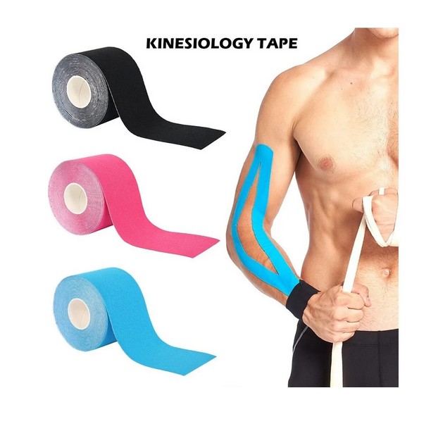 Fita Kinesio Tape Bandagem Funcional Elástica Adesiva Sports cores variadas | Shopee Brasil