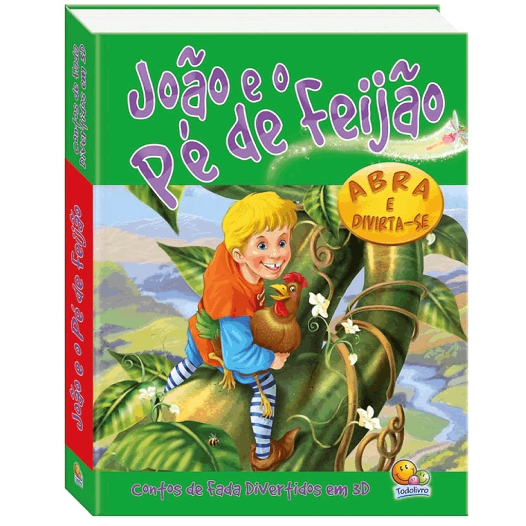 Livro Contos de Fada Em 3D Joao E O Pe De Feijao TodoLivro | Shopee Brasil