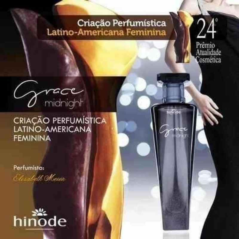 Grace Midnight Hinode colônia fragrância feminina. | Shopee Brasil