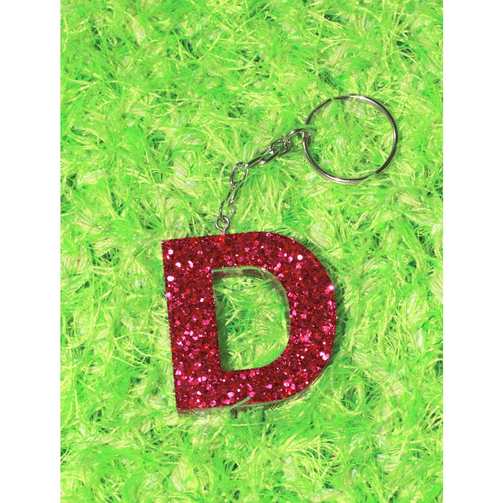 Chaveiro Letra D Rosa | Shopee Brasil