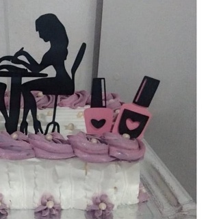 Topo / Topper de Bolo Personalizado Manicure | Shopee Brasil