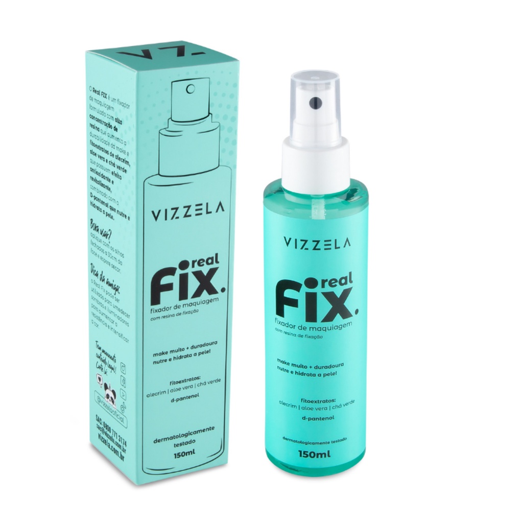 Fixador de Maquiagem Real Fix Bruma Vizzela 150ml | Shopee Brasil