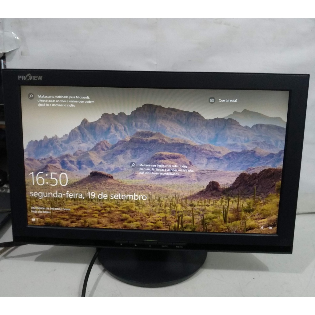 MONITOR PROVIEW FV726AW 17 POLEGADAS - LCD | Shopee Brasil