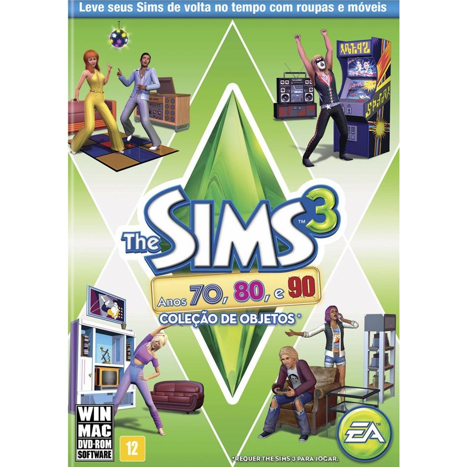 The Sims 3: Anos 70, 80 E 90 Coleção De Objetos ORIGINAL, LACRADO ...