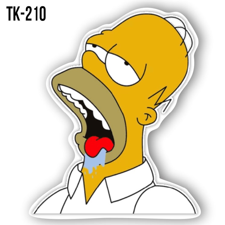 ADESIVO SIMPSONS - HOMER STICKER 10X10CM | Shopee Brasil