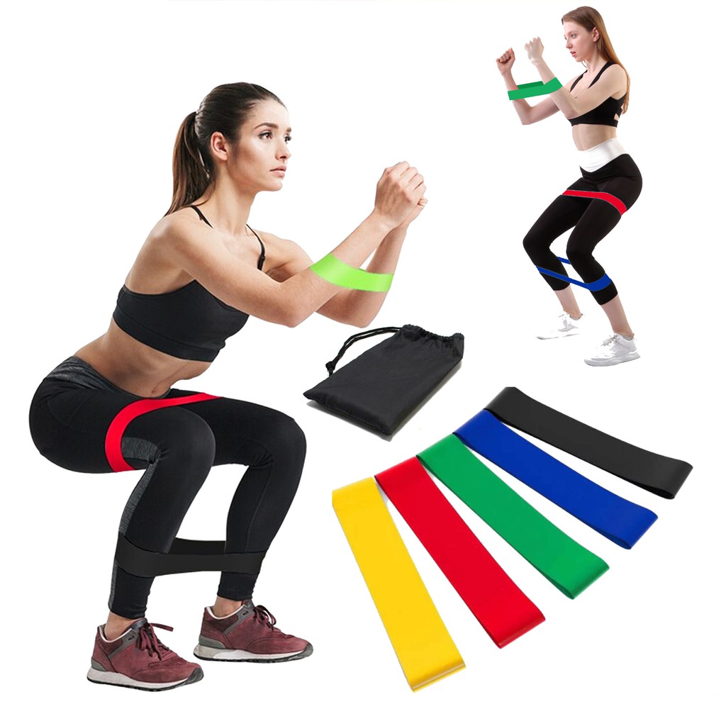Mini Band Fita Elástica De Resistência Para Academia Exercícios Yoga ...