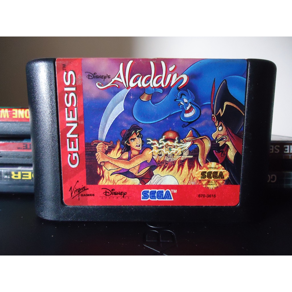 Sega Mega Drive Disney Aladdin Original 100%. | Shopee Brasil