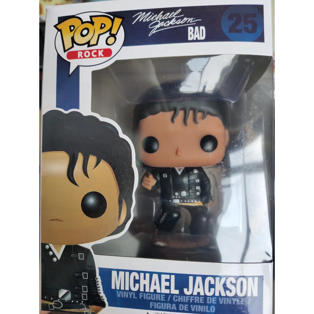 Funko Pop 25 Bad Michael Jackson Vinyl Figure Brinquedos (Bundled Com ...
