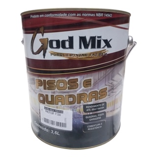 Tinta Em Diversas Cores God Mix Para Pisos e Quadras Poliesportiva 3,6 ...