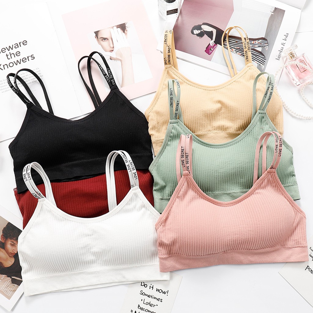 Sutiã Feminino Sexy Com Bojo Liso Sem Costura Respirável Push Up Roupa Intima Beecost