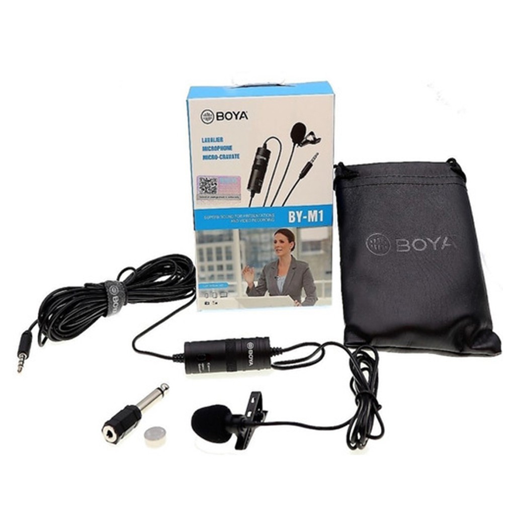 Microfone Lapela BOYA By-m1 Omnidirecional 6 Metros de Fio Barato ...